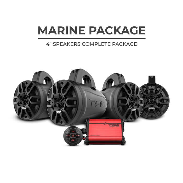 DS18 HYDRO 4" Wakeboard Tower Speakers with Amplifier and Bluetooth ...